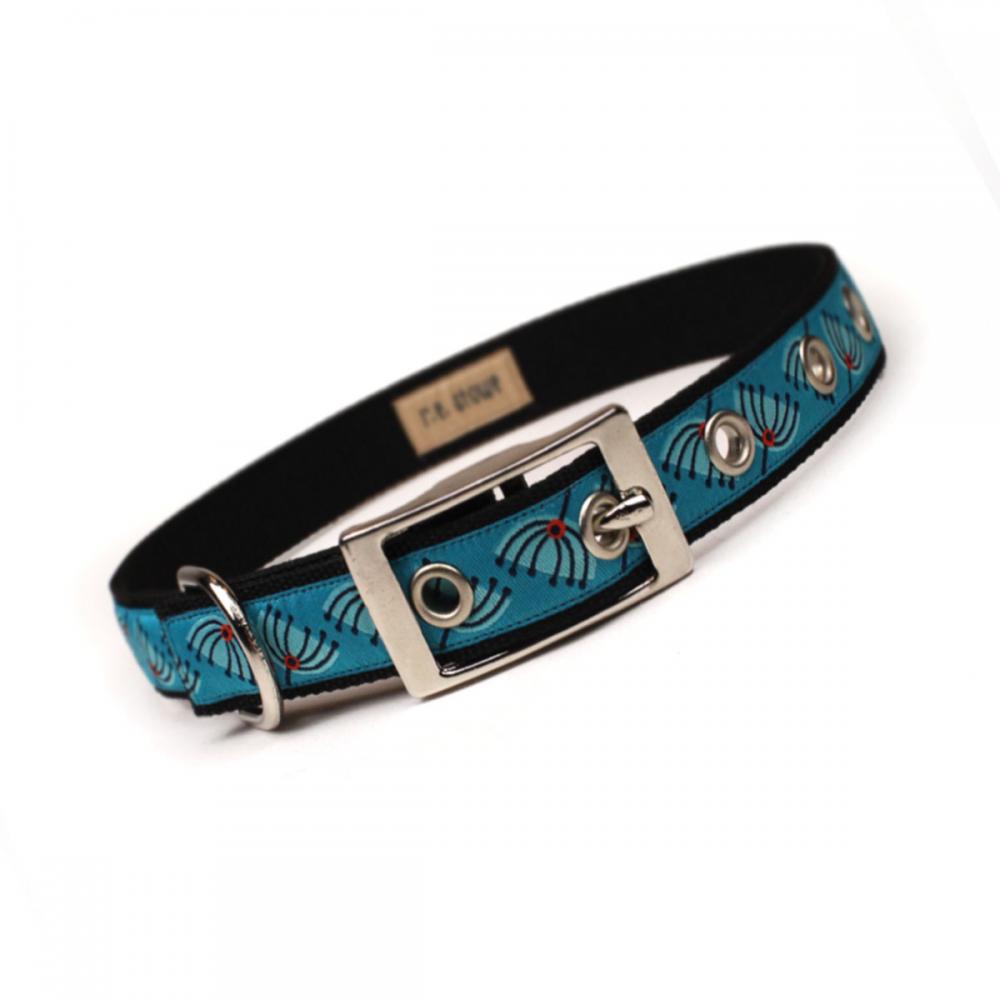 Turquoise Mod Pod Metal Buckle Dog Collar (3/4 Inch) on Luulla