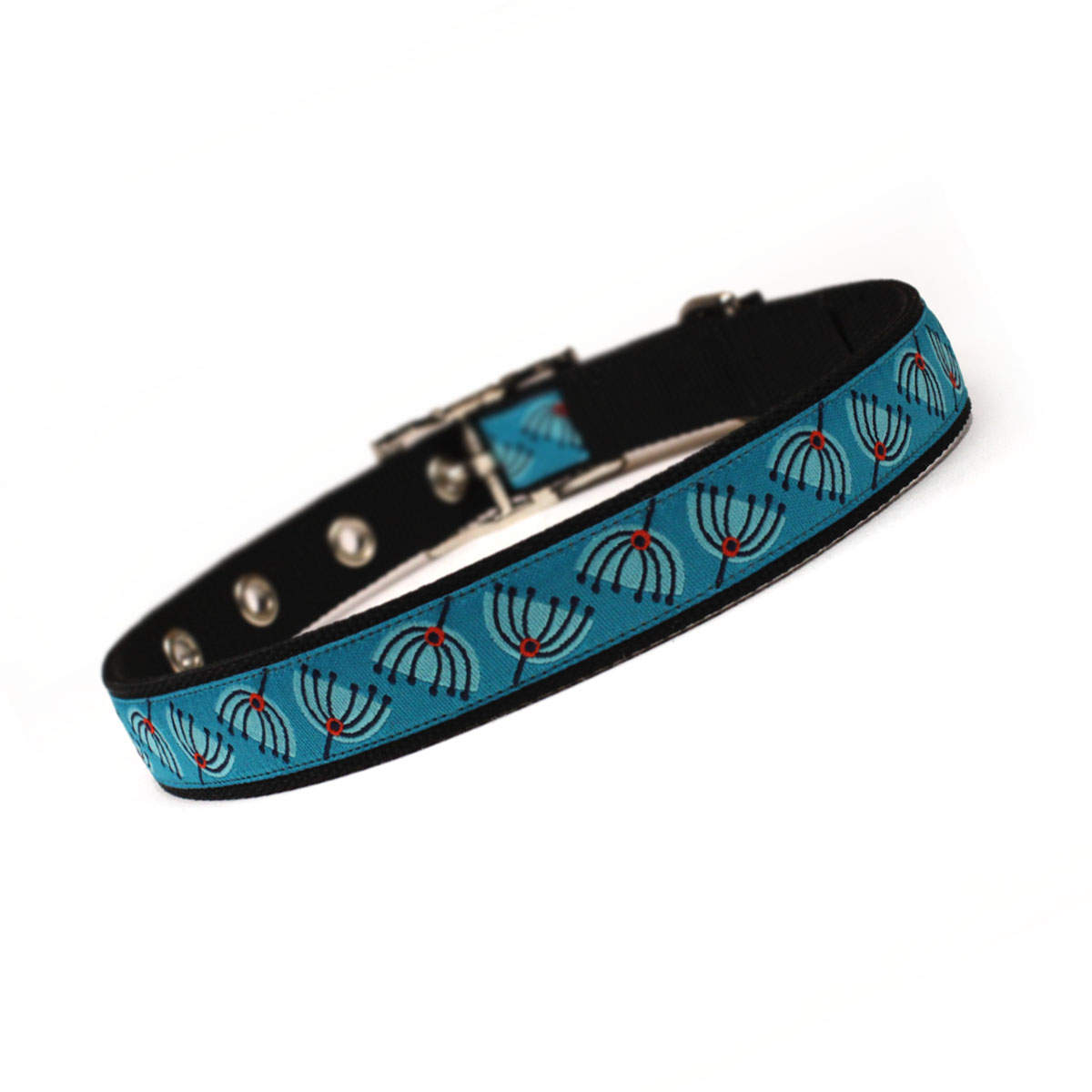 Turquoise Mod Pod Metal Buckle Dog Collar (3/4 Inch) on Luulla